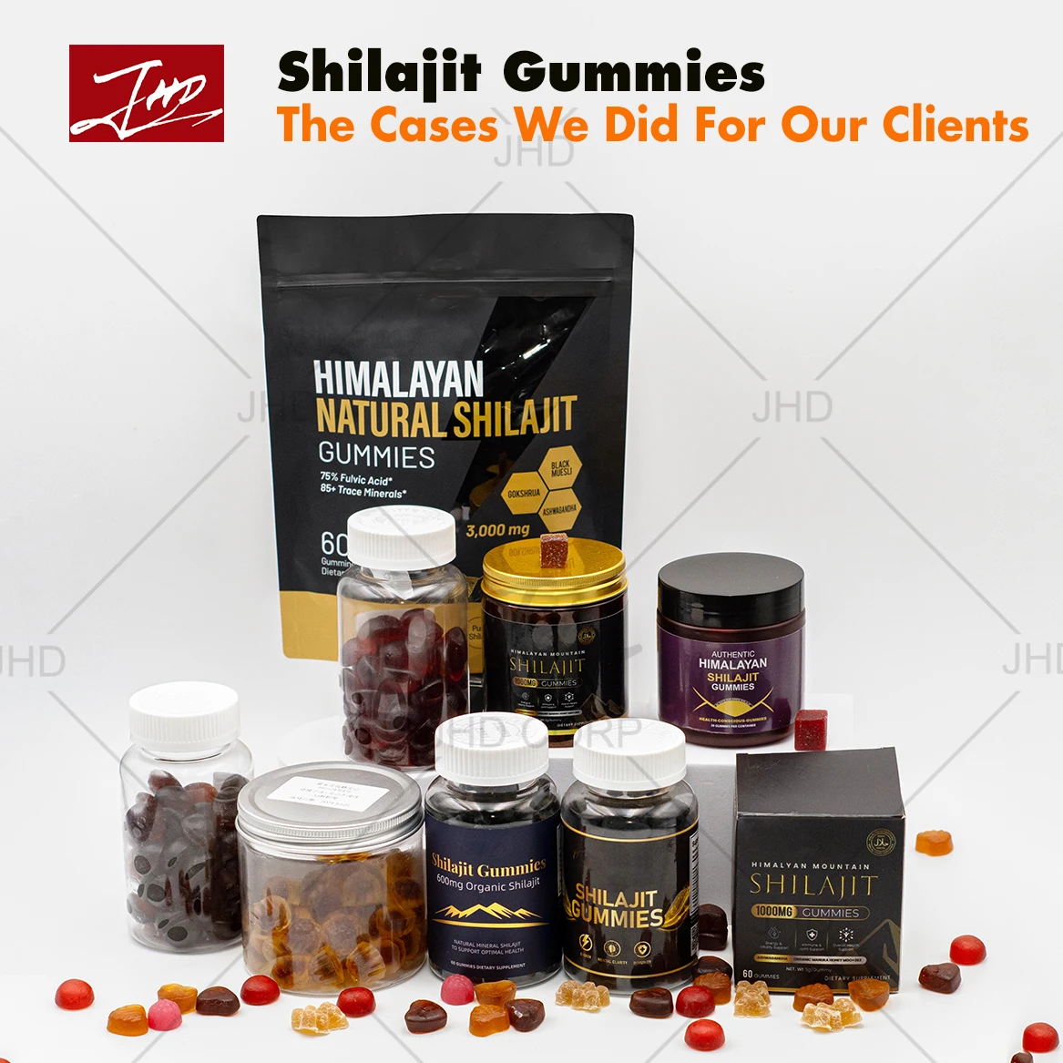 OEM 1000mg 600mg Pure Himalayan Shilajit Resin Gummy Candy Gummies With ...