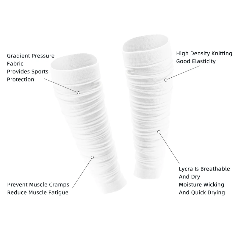 Shin Splint Support Rugby Leg Guard Compression Scrunch Calf Sleeved ...