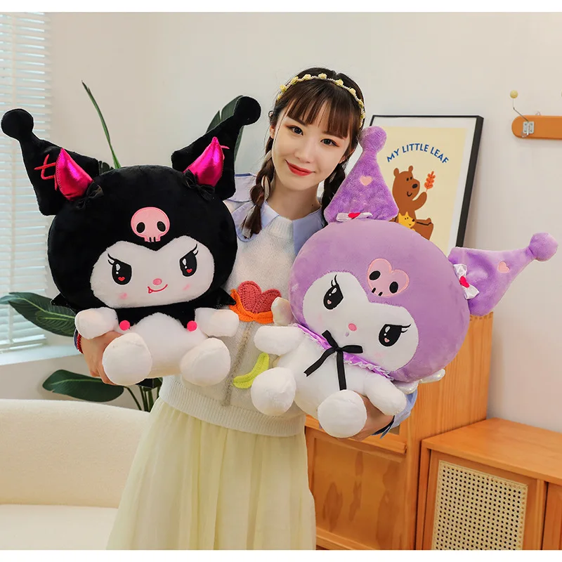 Red Ear Kuromi My Melody Cinna Plush Toys Doll Pillow Anime Cartoon ...