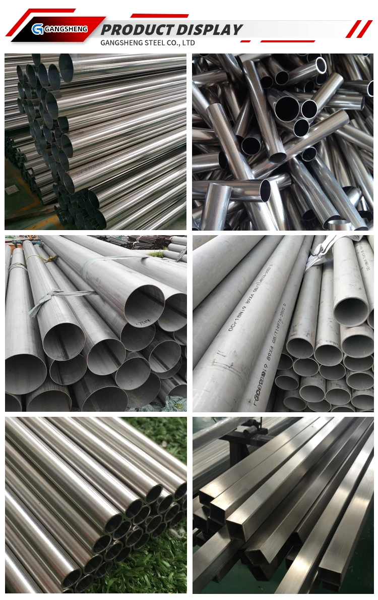 Sus Jis Astm Aisi Polished Finish Round Ss Steel Tube 201 202 304 304l 309s 310s 316 316l 321 ...