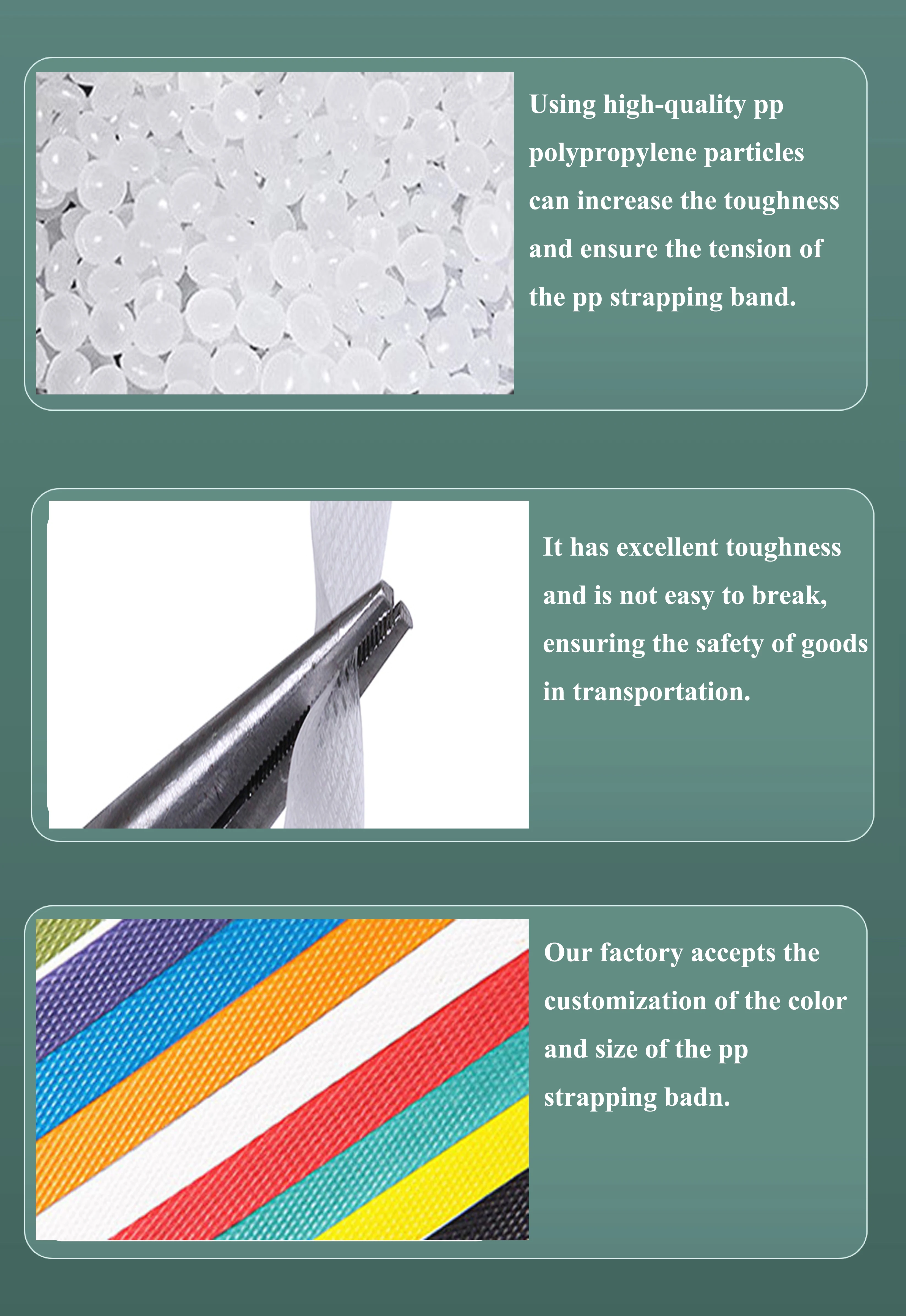 Durable PP Strapping Bands for Secure Pallet Packaging