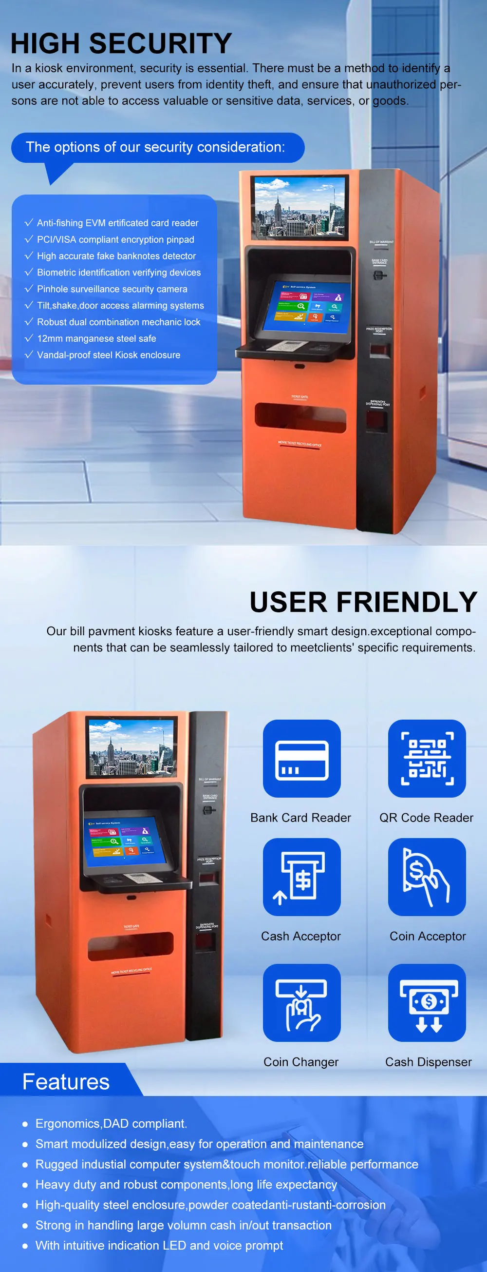 Self-service Kiosk Machine - Efficient Document Printing