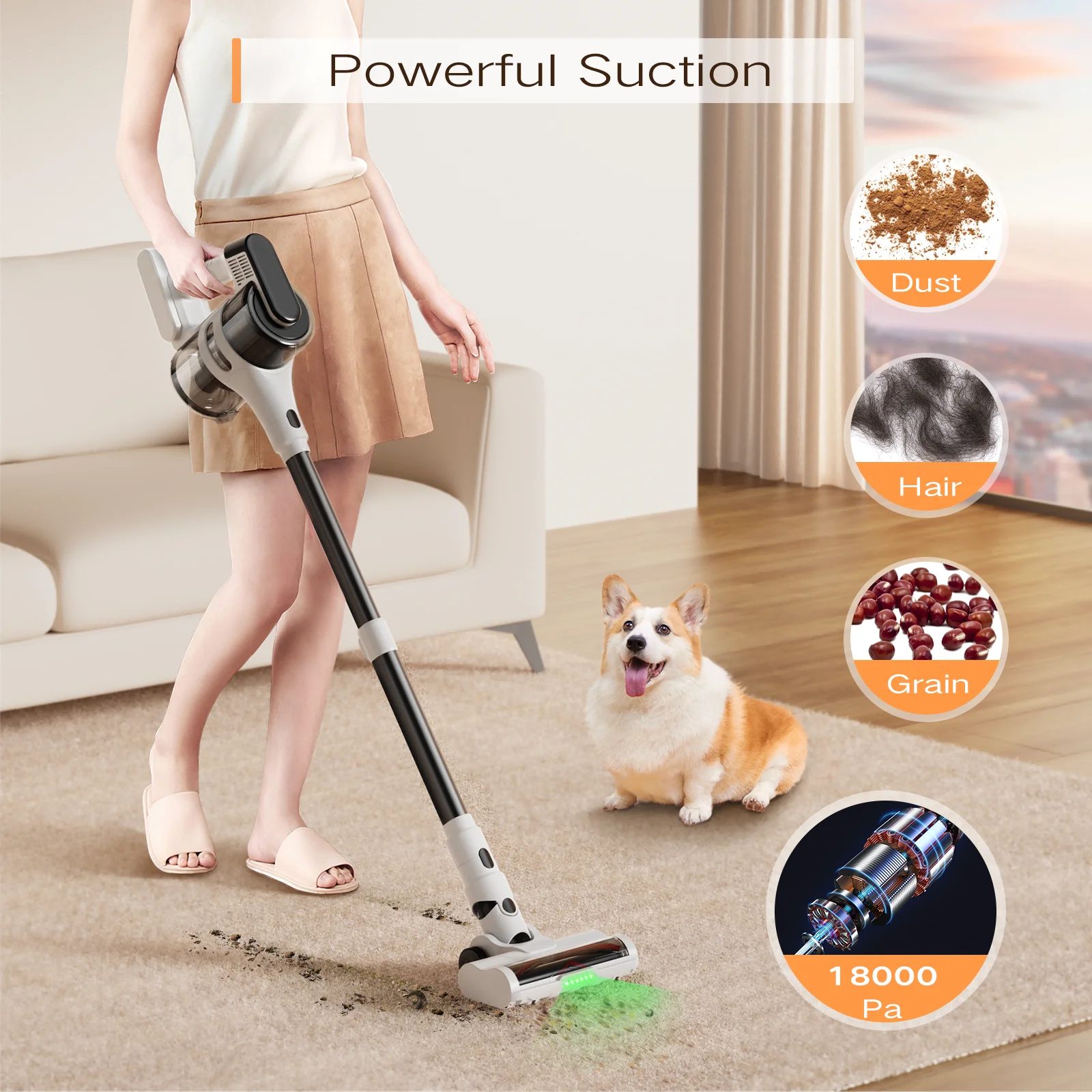 MOOSOO S5Mate Cyclone Tech 2.0 Handheld Cordless Vacuum Cleaner ...