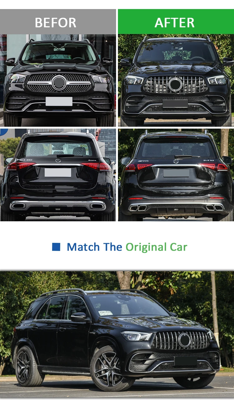 Car Part Front Bumper Bodykit Full Body Kit Set Modified Facelift ...