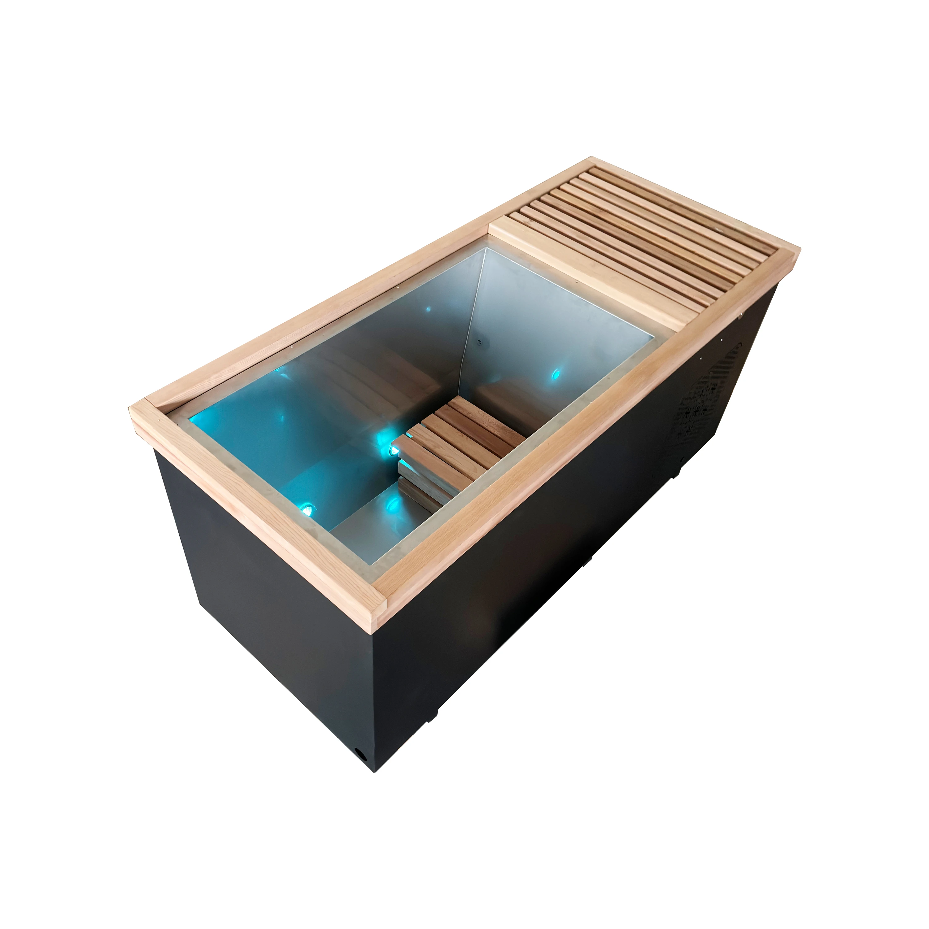 Modern Design Wooden Ice Bath Tub with Chiller Cedar