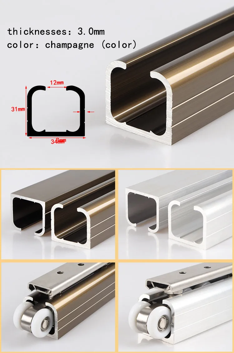 Modern Glass Sliding Door Rail - Aluminum Track Solutions