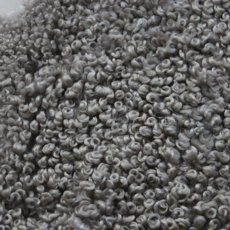 Lambskin Leather Hide - Curly Wool Sheepskin Shearling