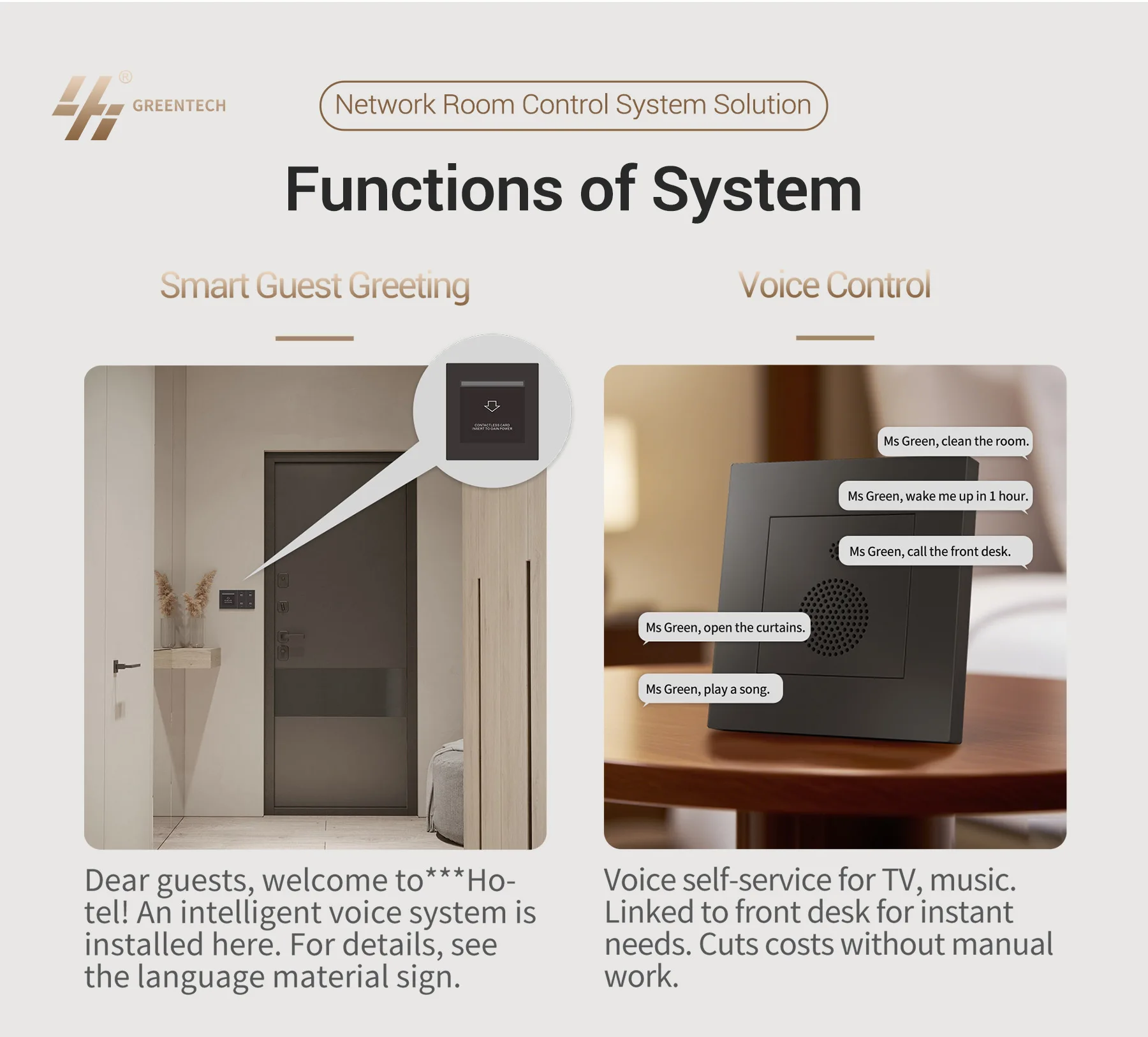 Hotel Room Smart Lighting Control System Stainless Steel Touch Switch ...