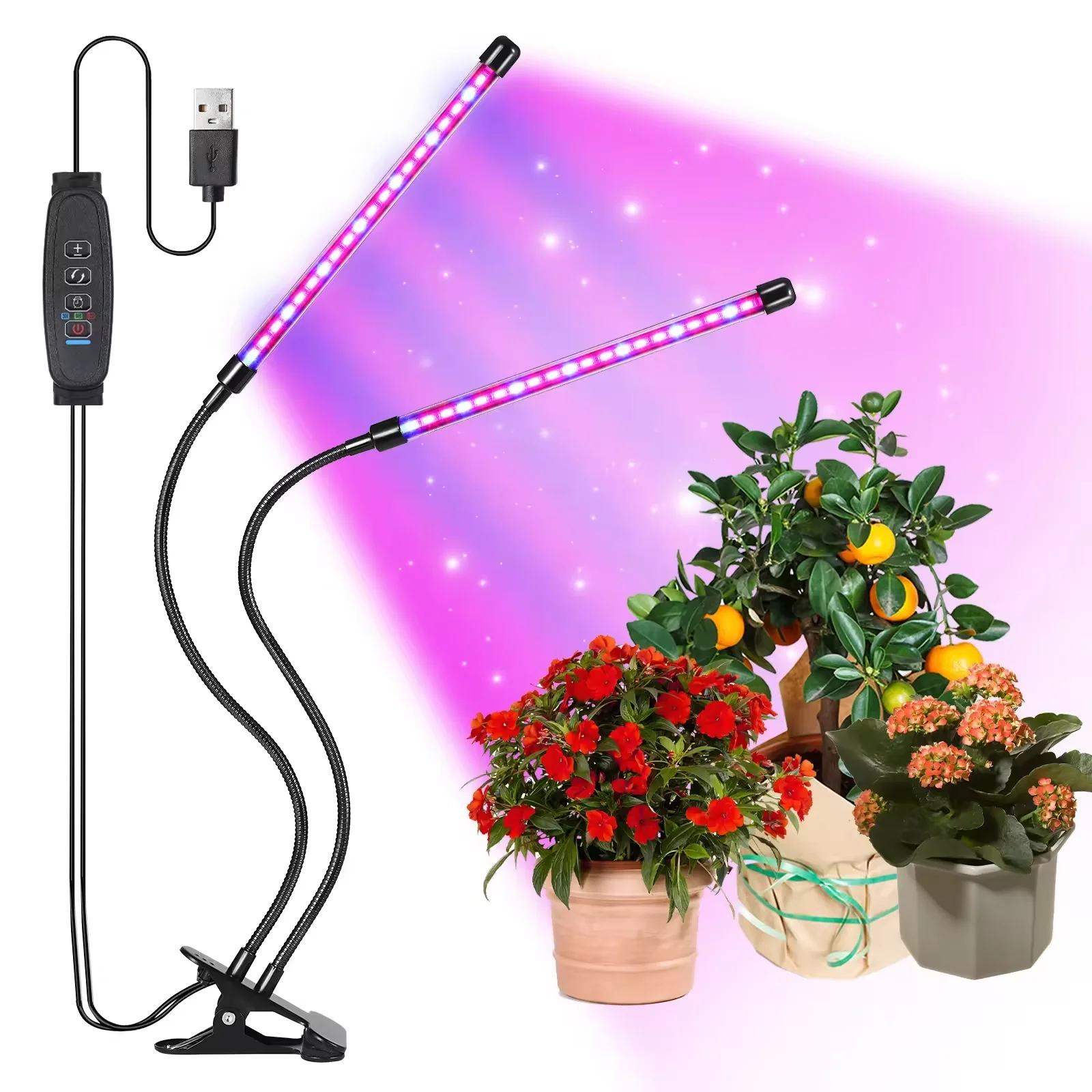 Indoor Full Spectrum 360 Degree 3 Modes 10 Dimmable Flexible Spectrum ...