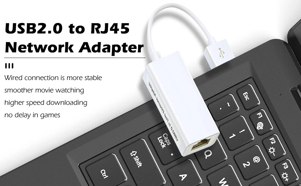 Usb To Rj45 Lan Ethernet Adapter 100mbps Usb To Rj45 Lan Converter 10m ...