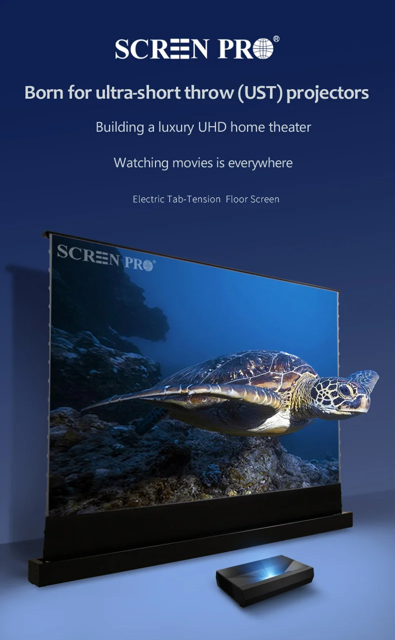 120 Inch Motorized Electric Projector Screen Ust Alr Roll Up T Prism ...