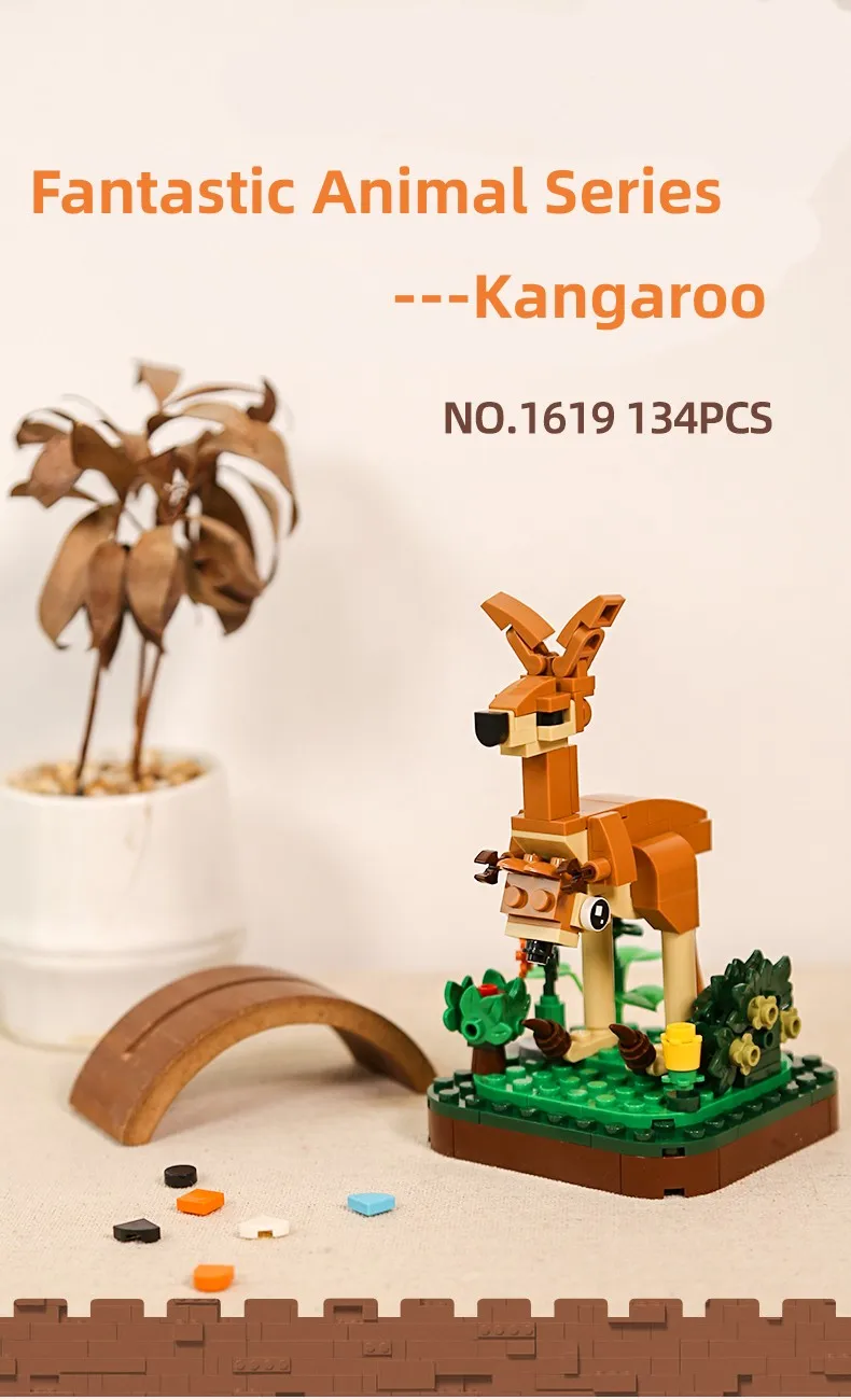 Spot Wholesale Simple Mini Animals Building Block Sets Diy Bricks Kids ...