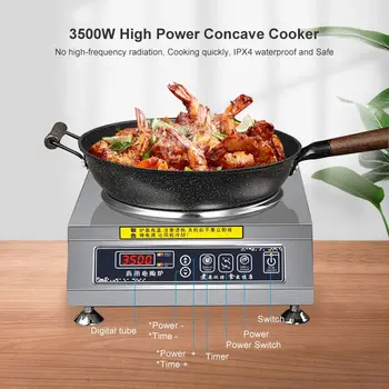 Heavy Duty 380v 8000w Double Twin Induction Wok Cooker Cooketop With 2 ...