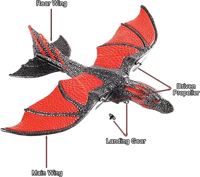 RC Flying Dragon Aircraft Model Toy - 2 Channel EPP Foam