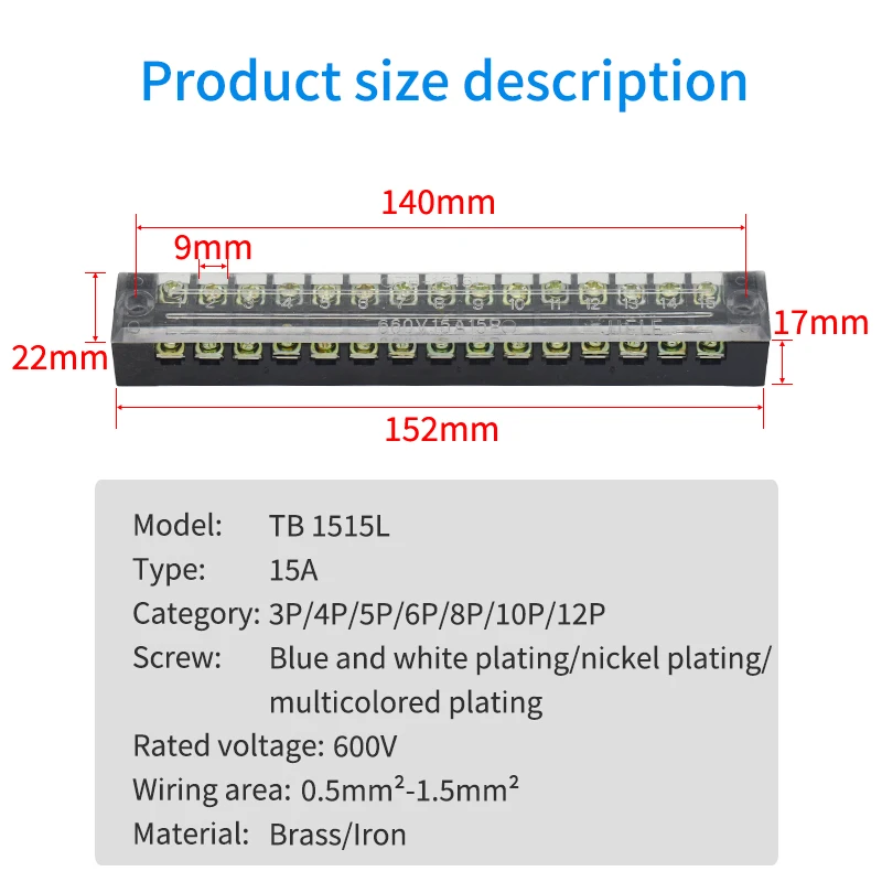 High Current 600A Copper Terminal Block TC 4003 Plug-in Cable Fixing ...
