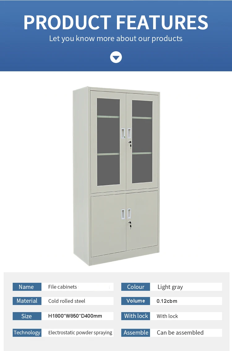 YOUBAI 4-Drawer Flat Medical File Cabinet Pedestal Digital Hanging Side ...