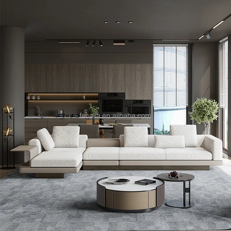 Luxury Modern Velvet Modular Corner Sofa Set for Living Room, Hotel and ...