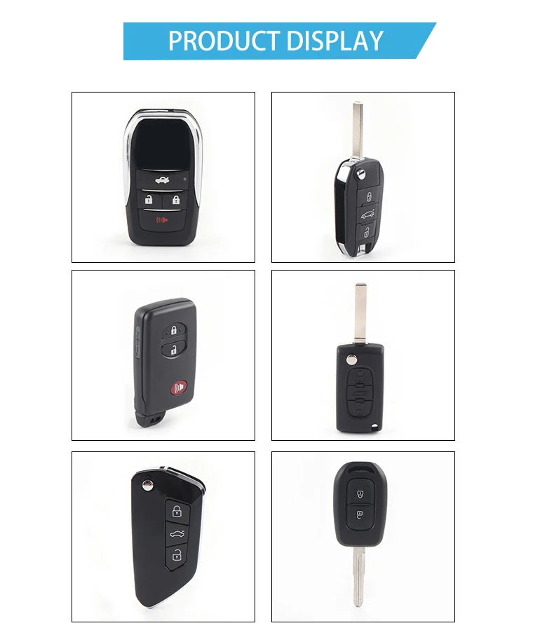 Auto Key 3 Button Smart Car Keys - Modified Remote Control