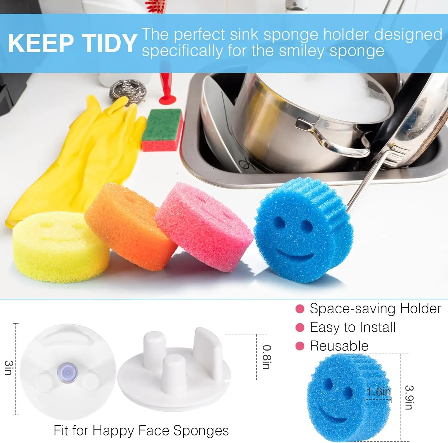 Scrub Da Sponge,Scratch-free Multipurpose Dish Sponges - Buy Cleaning ...