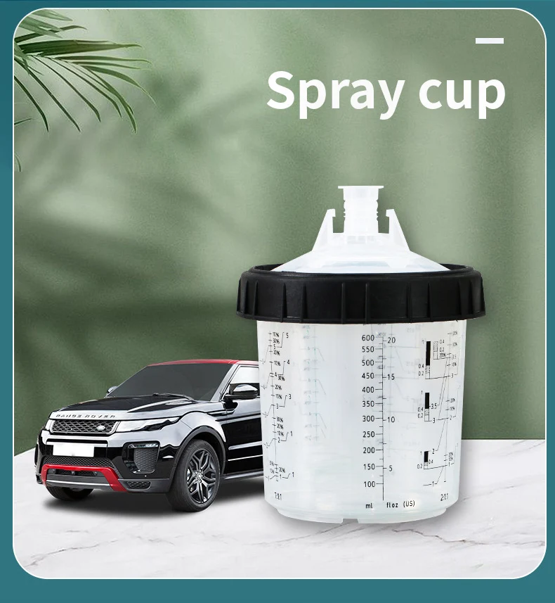 Automotive Solvent Resistance Plastic Paint Mixing Cup 200 400 600 ...