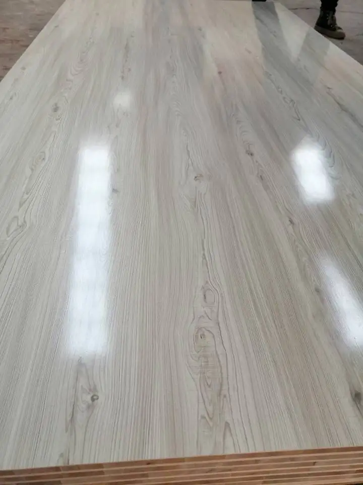 Cheap Falcata Lumber Core Block Board With White Laminated Polyester ...