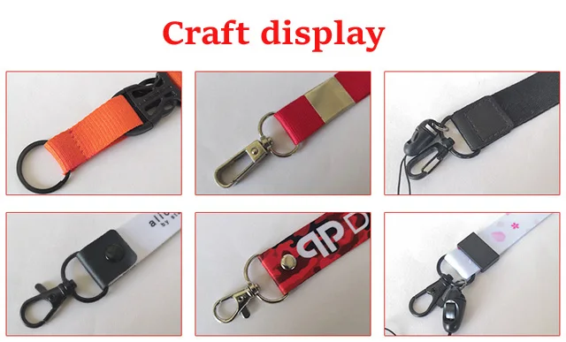 Custom Satin Woven Breakaway Sublimation Keychain Lanyards
