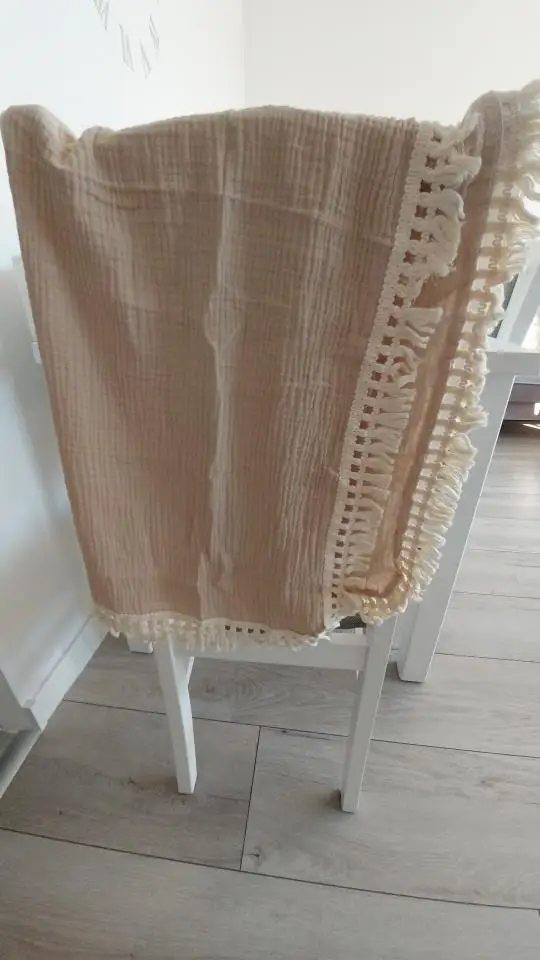 Custom Colors Soft Lightweight Baby Muslin Tassel Wraps Solid Color ...