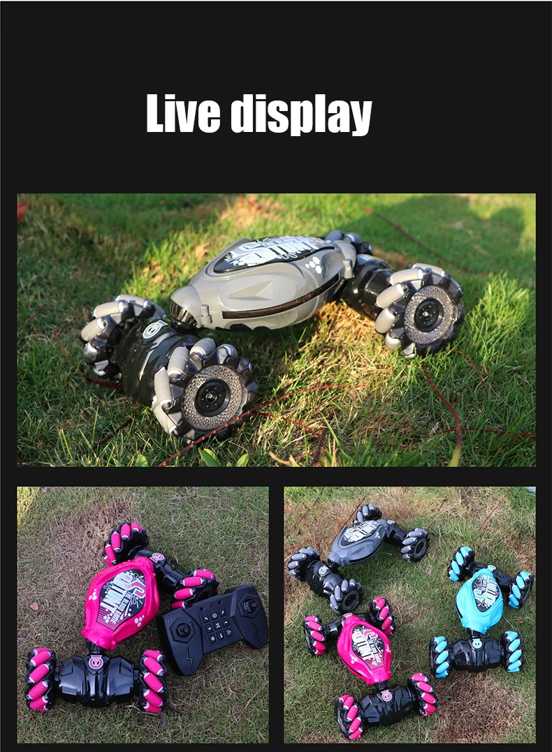 Rc Stunt Morph Cars Kids Toys Double-sided Drive 2.4g Electric Remote ...