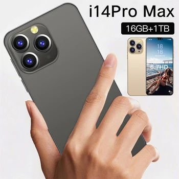 I14 Pro Phone 5g Smartphone New Arrival 16gb+1tgb 6.7 Inch 10-core Let ...