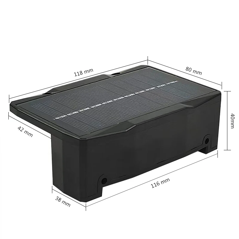 Outdoor Waterproof Deck Wall Lamp Led Solar Luminous Lighting Wall ...