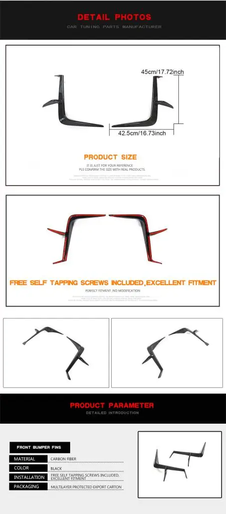 Toyota GR86 2022 Carbon Fiber Front Bumper Canards - Jcsportline