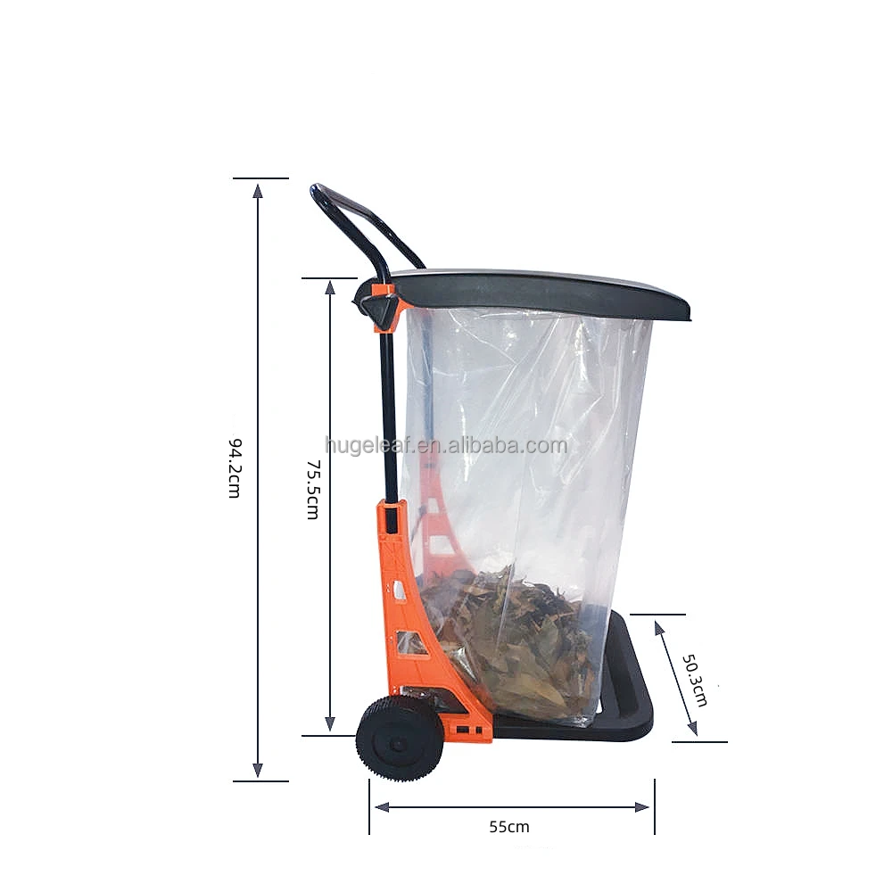 HUGELEAF Garden Rubbish Cart - Easy Assembly & High Capacity