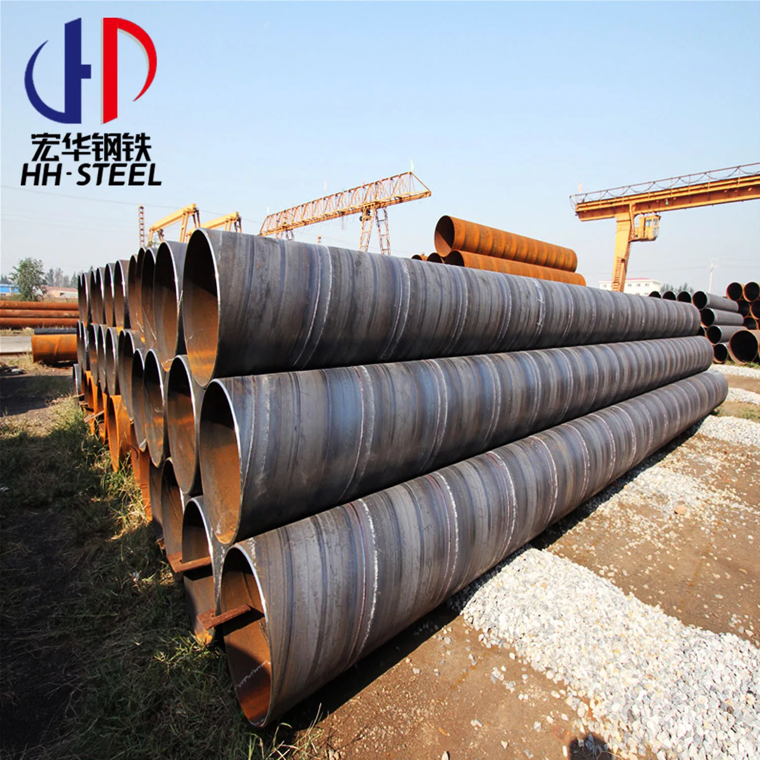 1 M Diameter Pipe Astm A106 A252 Standard Ssaw Sprial Welded Steel Tube ...