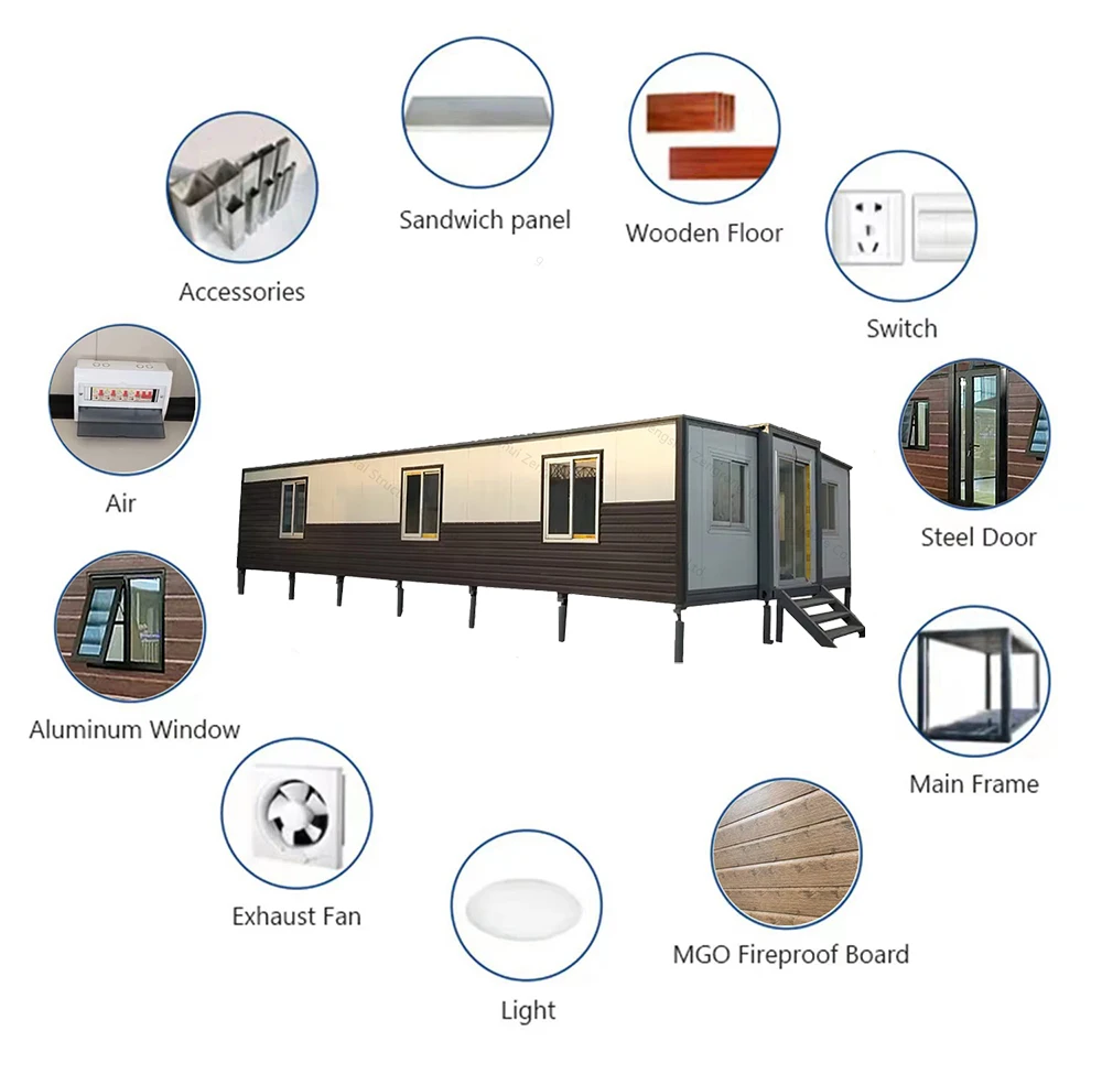 40ft Luxury Detachable Container House - 3 Bedroom Mobile Home