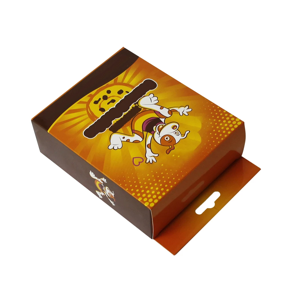 Cartoon Food Foldable Paper Display Boxes Snack Packing Paper Box ...