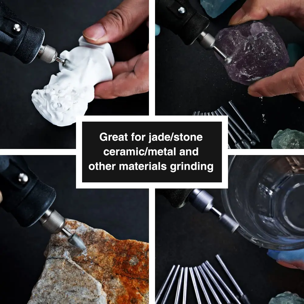 Diamond Grinding Drill Bit Set, Stone Carving Rotary Tools Polishing ...