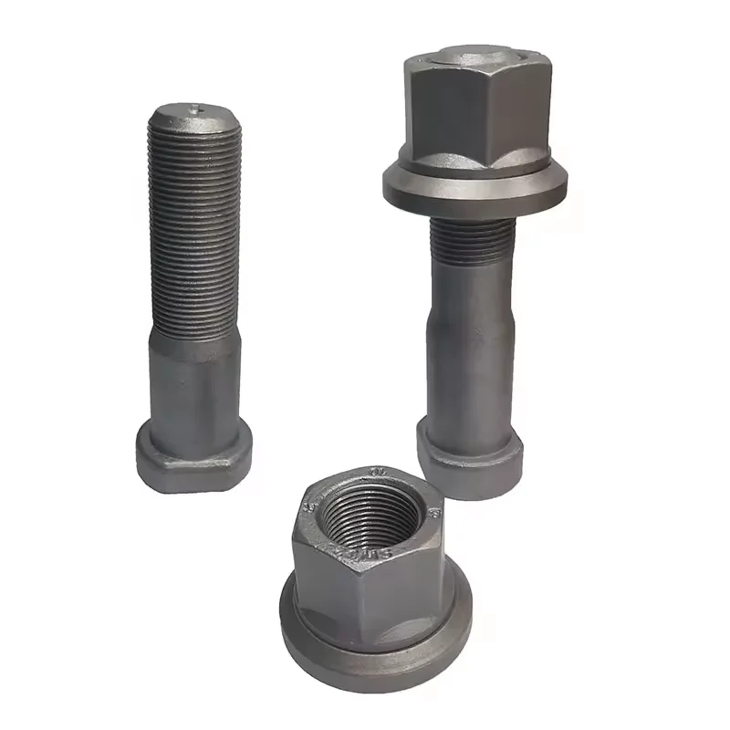 M22*1.5 Steel Truck Hub Fastener Plain Finish Bolts for Kamaz Wheels ...