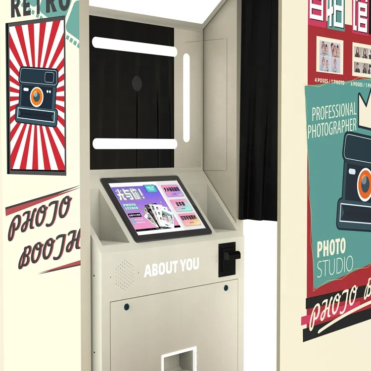 Jlj Luxury Hardware Case Acrylic Materials Instant Photo Booth Kiosk ...