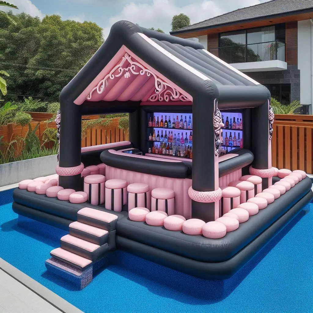 PVC Inflatable Pool Play Family Bar - Perfect for Parties