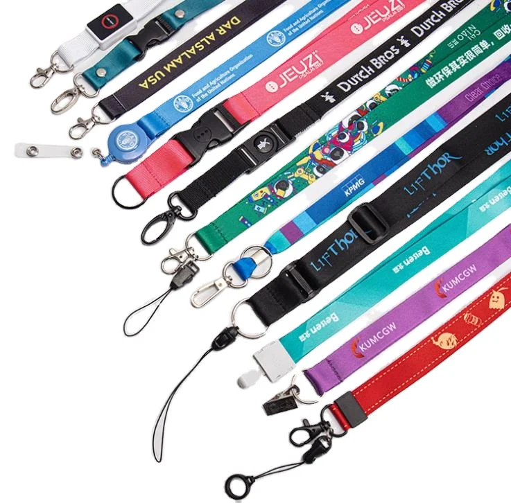 Personalized Logo Neck Strap Lanyard Rubber Lanyard With Pen Holder Pen ...