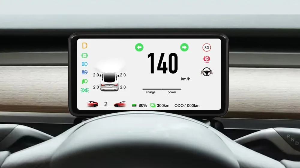 New Generation 6.2" Digital Dashboard Instrument Cluster Ys1pro Gear ...