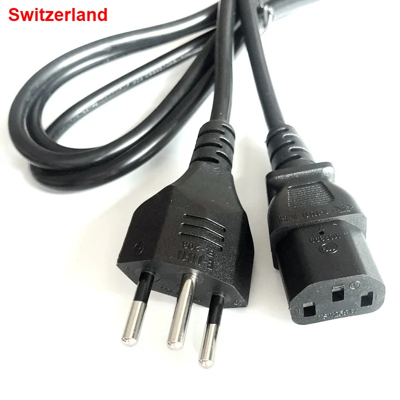 Universal Laptop Iec Power Cable Male Female Plug Connector Notebook ...