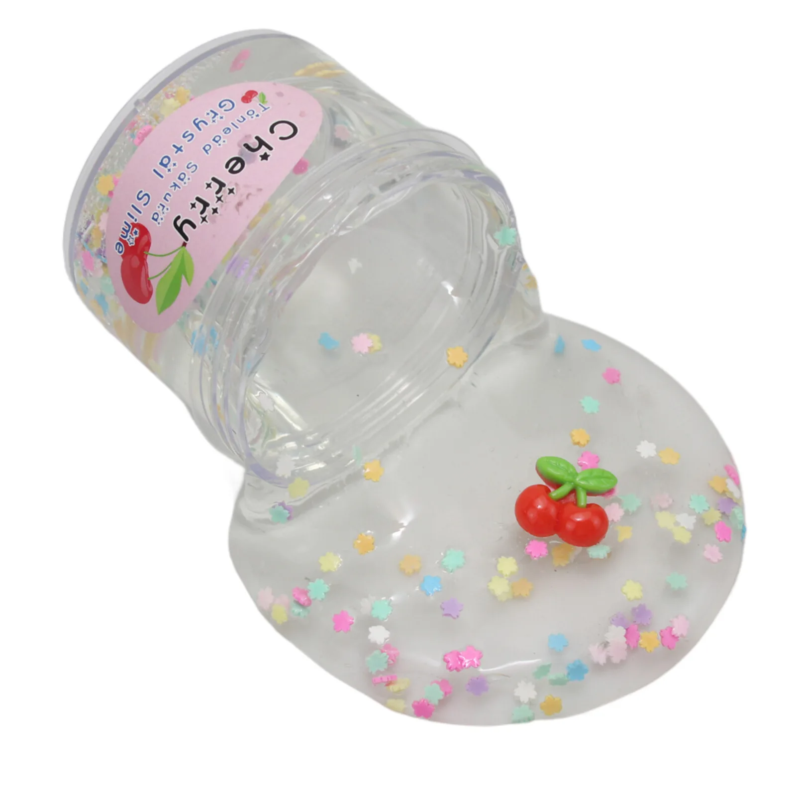 6 Pack Diy Slime Non-toxic Soft Transparent Clay Playdough With Charms ...