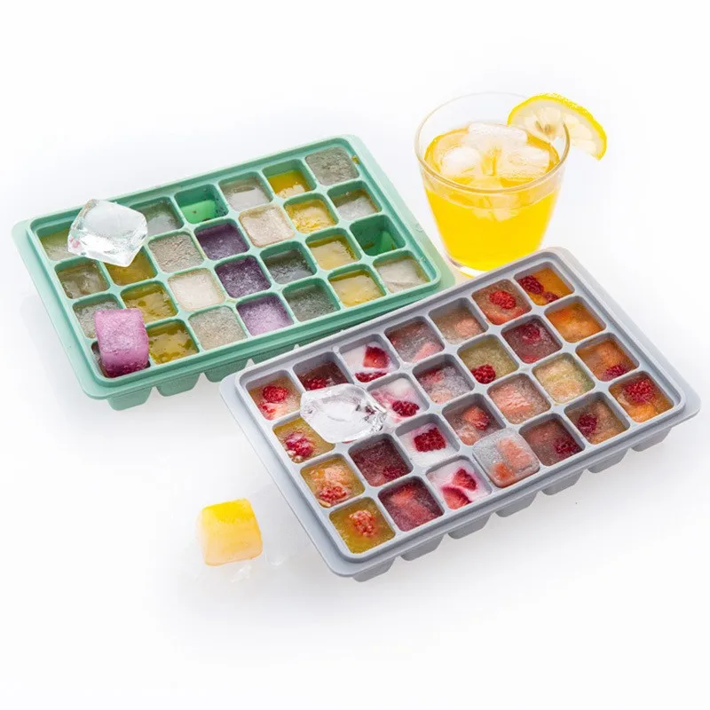 28 Cavities Stackable Crushed Ice Trays For Freezer Easy Release ...