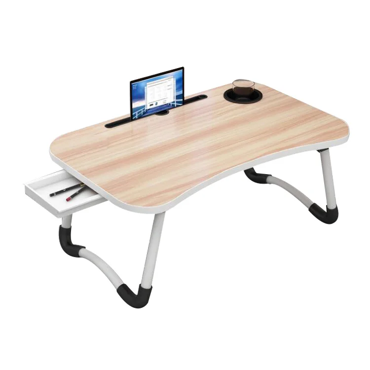 Luxury Small Foldable Table Mini Foldable Laptop Table With Drawer ...