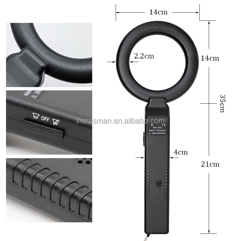 Veterinary Instrument Pinpointer Security Scanner Detector Handheld Cow ...