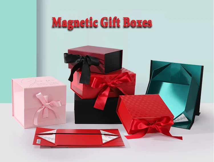 Large Folding Box Packaging Folding Magnetic Packaging Gift Box With ...