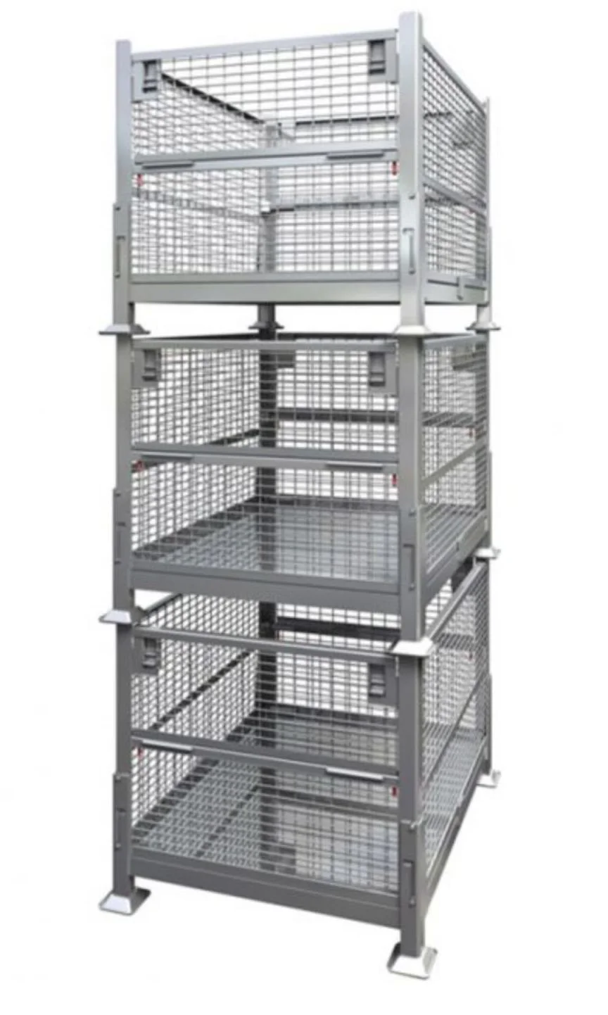 Large Size Wire Mesh Pallet Cages for Cargo & Storage
