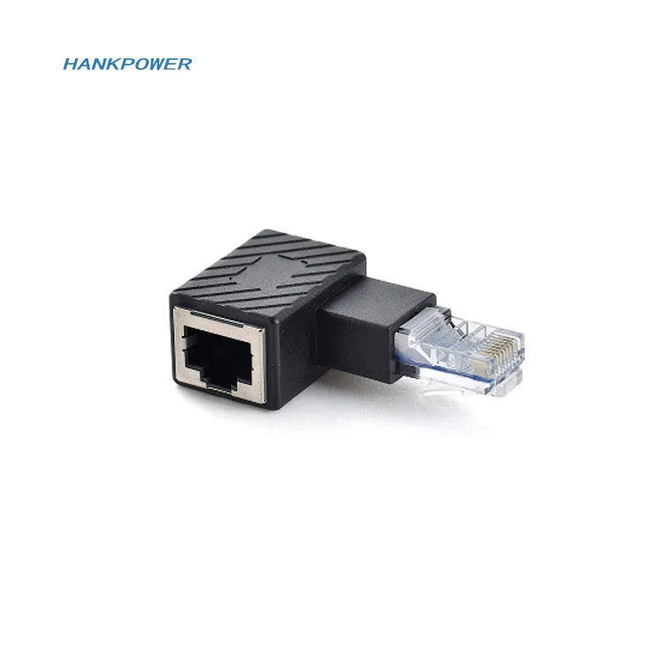 Network 90 Degree Right Angled Rj45 8p8c Male To Female Adapter Cat5 ...