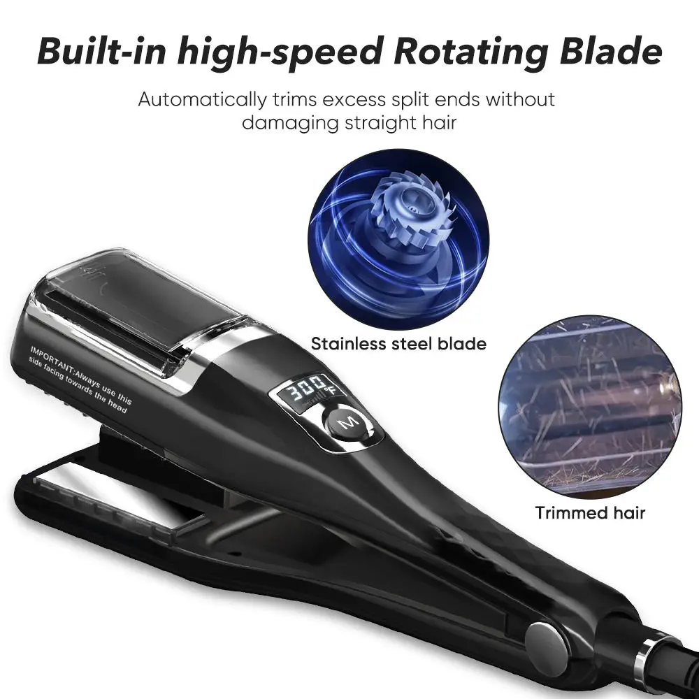 Professional Hair Cutter Smooth End Cutting Clipper 2 In 1 Iron Flat ...